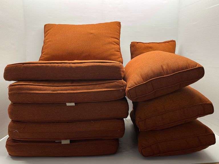 Grand Resort patio cushions, (5) seat cushions, 23"W, and (5) back ...
