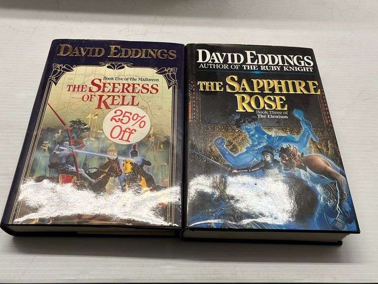 Hard and soft cover reading books, David Eddings, Terry Goodkind ...