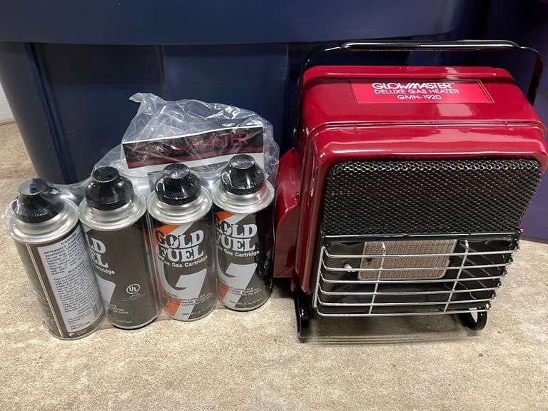 Burton Max Pack butane camping stove and lantern with case and (2) cans ...