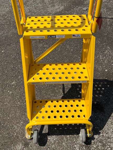 ULine 3-step fold and roll safety ladder, purchased last year for ...
