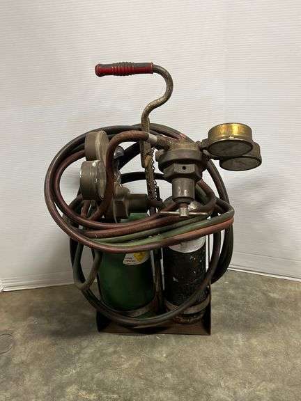 Torch tanks, carrier, regulators, multiple torches, tanks are current ...