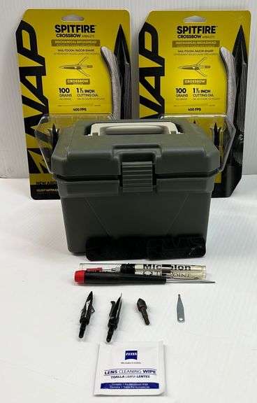 (7) Crossbow hunting tips, Spitfire Brand, 100-grain mechanical 1.5 ...