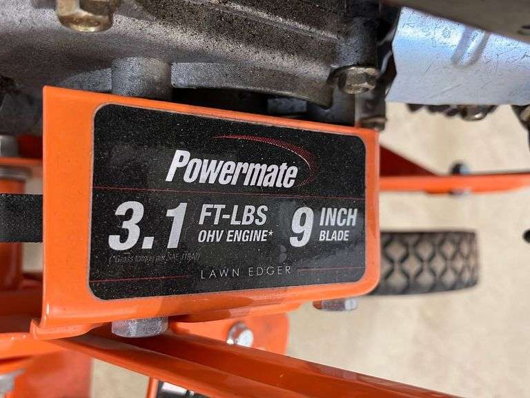 Powermate lawn edger, works great - Albrecht Auction Service