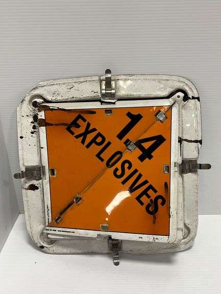Hazardous cargo flip sign for trailer or man cave, eight signs ...
