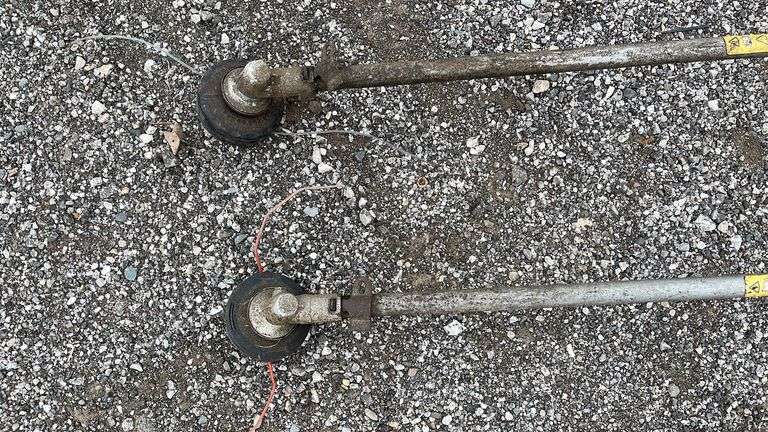 (2) Husqvarna 128LD straight shaft string trimmers, 28cc, 17", one ...