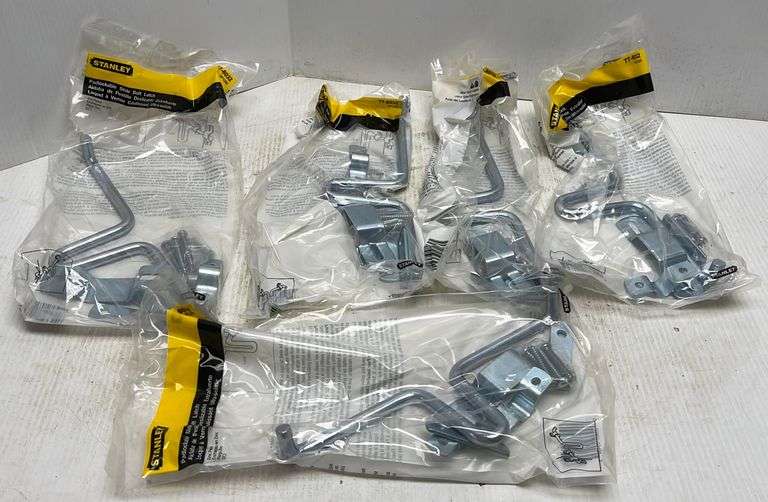 (5) Stanley no. 77-8032 padlockable slide bolt latches, new - Albrecht ...