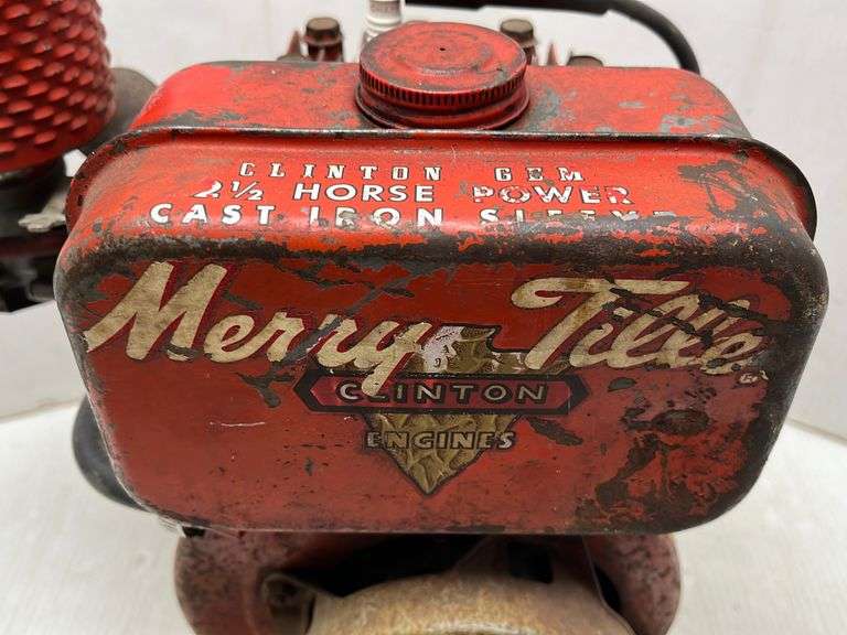 1950's to 1960's Clinton GEM, 2 1/2 HP cast iron sleeve, merry tiller ...