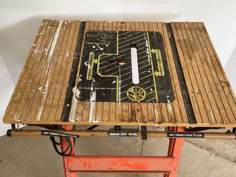 Hirsch combination saw table, 27"W x 33"H - Albrecht Auction Service