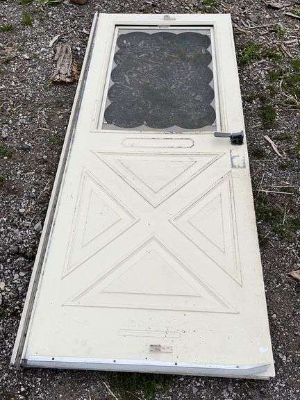 Screen door, 31" x 79 1/2" - Albrecht Auction Service