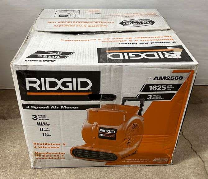 RIDGID 3-speed pro grade air mover fan, use for carpet drying, dryouts ...
