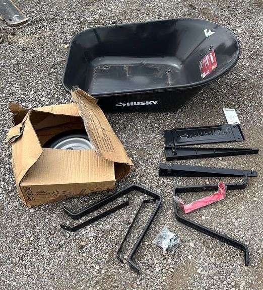Wheelbarrow, (2) barrels, one wheel kit, no handles, new - Albrecht ...