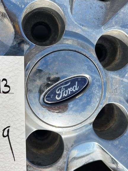 Aluminum Ford 5-lug 17" wheel, and 15" Trailer wheel, used, have wear ...