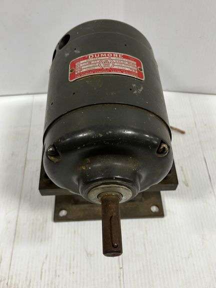 DuMore DC motor, dual spindle, 1 HP, no load- 16300 ROM, full load ...