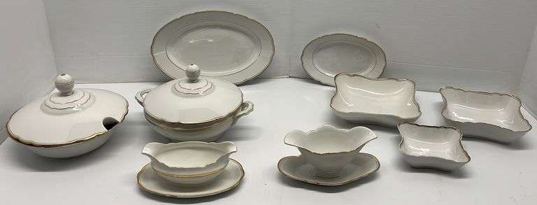 Large selection of 1940s to 50s fine German china, up to 11"W ...