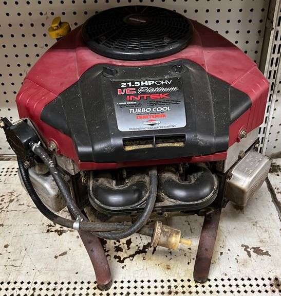 Briggs & Stratton 21.5 HP twin OHV I/C platinum intek turbo cool engine ...