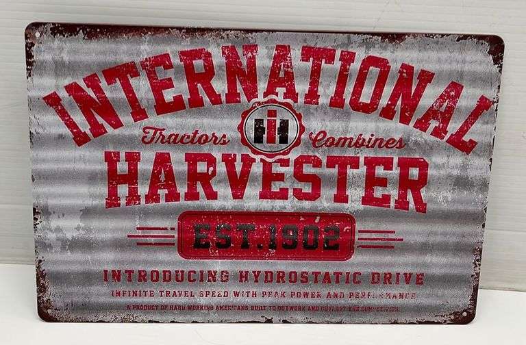 International Harvester tractors combines rustic style modern metal ...