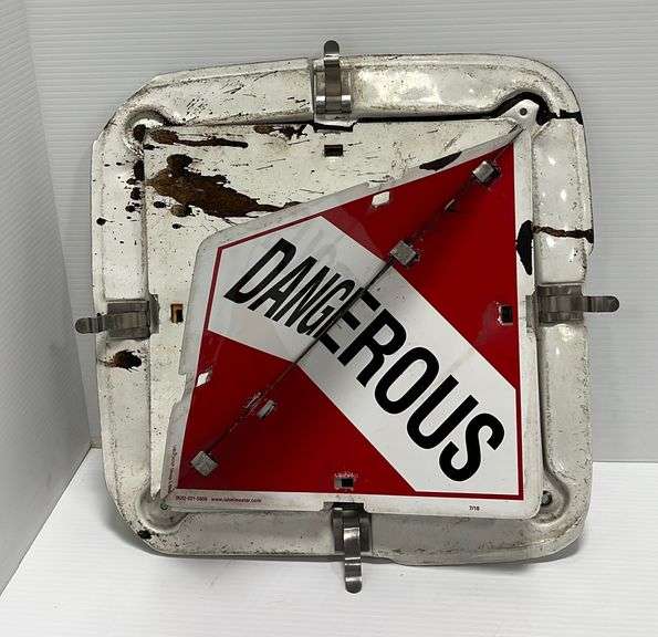 Hazardous cargo flip sign for trailer or man cave, eight signs ...