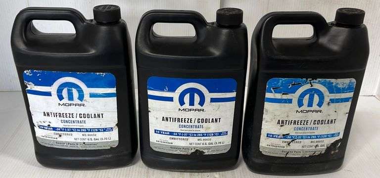 (3) Gallons of Mopar antifreeze/coolant concentrate, sealed, new ...