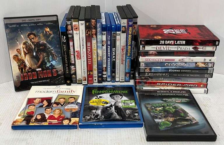 (28) DVDs and DVD sets, multiple genres, used, good - Albrecht Auction ...