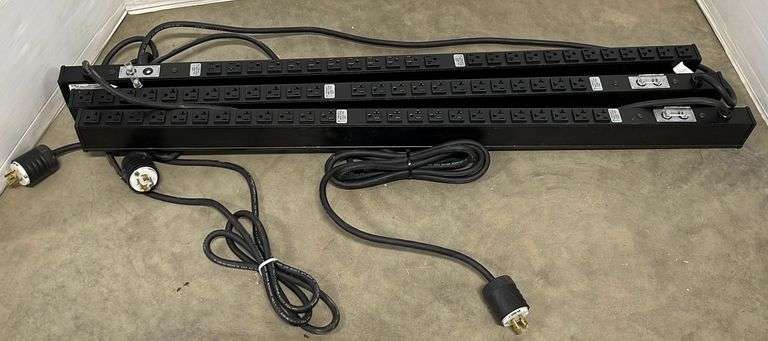 (3) Wiremold power strips with double circuits, 48"L, good - Albrecht ...