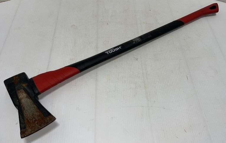 Hyper Tough splitting axe and maul, 33 1/2"H, used - Albrecht Auction ...