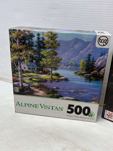(4) Puzzles, includes: One- 1,000 piece, Panoramic, 3'; One- 500-piece ...