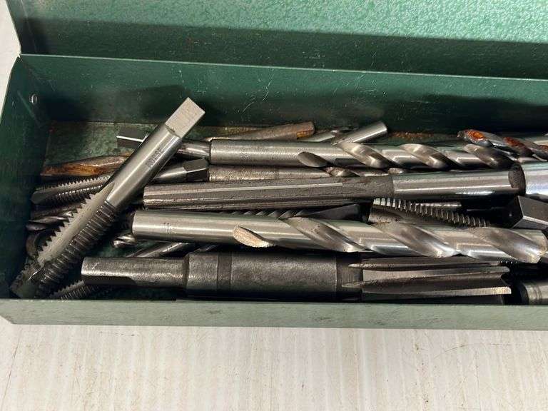 S-K Metal box of quality taps, reamers, and bits, box- 17 1/4"W ...
