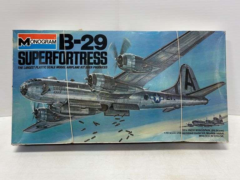 Vintage Monogram B-29 Superfortress 1977, largest plastic scale model ...