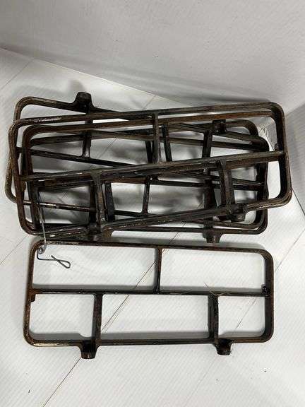 (6) Antique cast iron buggy steps, 13 1/2" x 6", good - Albrecht ...