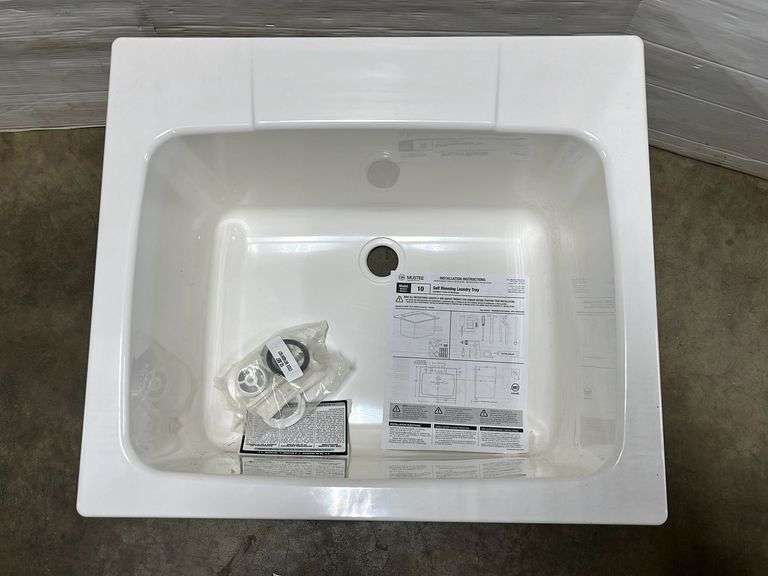 Utility sink, Mustee Brand, Model 10, drop in self rimming, 22" x 25 ...