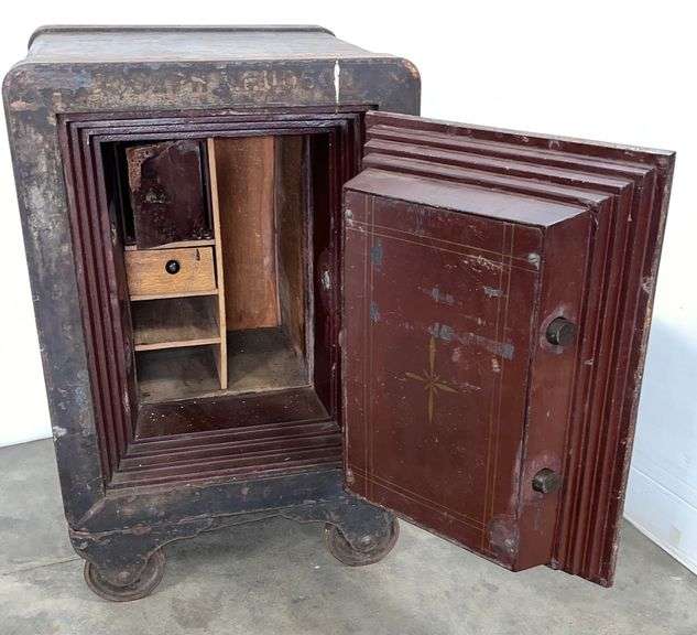 Late 1800s safe with combination, 18"W x 18"D x 29"H, good - Albrecht ...