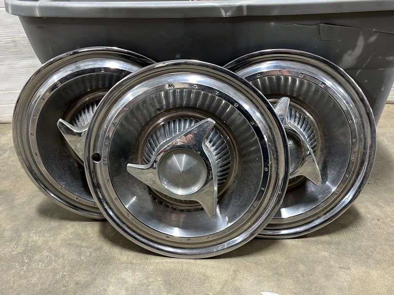 Lucas Parts, include: (3) GTO spinner hubcaps, (6) Chem Guard traus ...