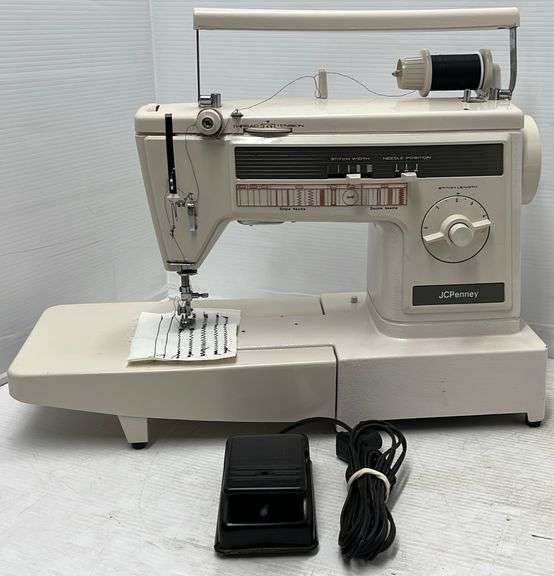 JcPenney sewing machine with electrical cord and foot pedal, very well ...