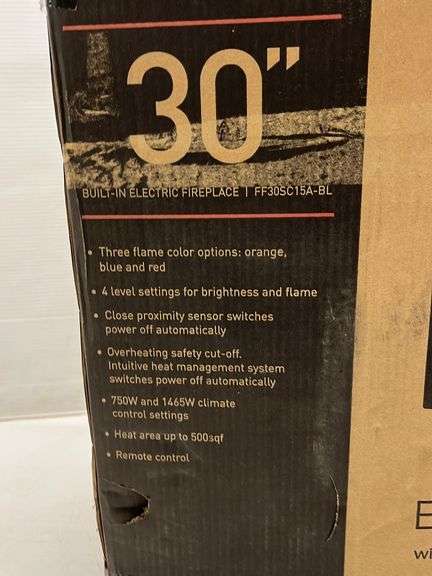 Furrion remote controlled electric fireplace, heats 500 sq. ft. with ...