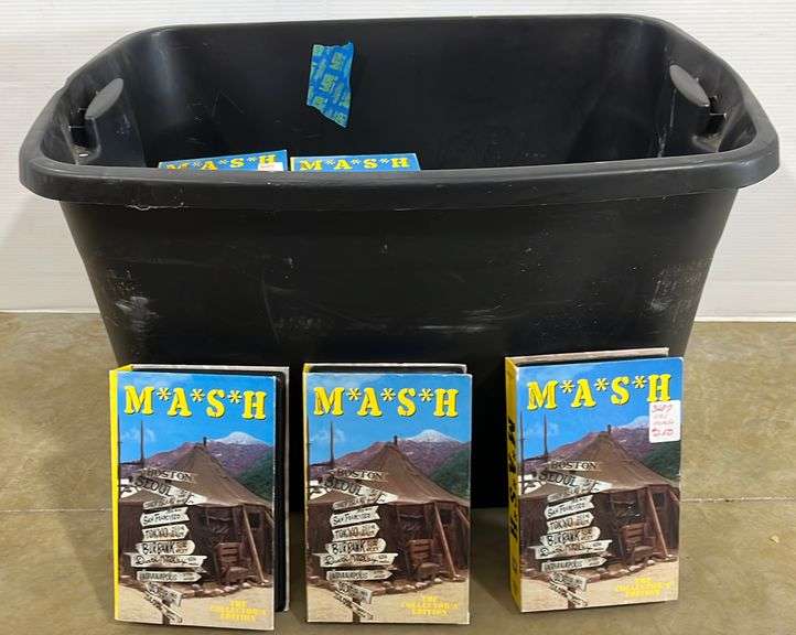 (37) Mixed VHS tapes, lots of MASH VHS tapes, good - Albrecht Auction ...