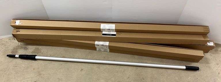 (8) Long telescopic extension poles, multi-purpose extendable pole with ...
