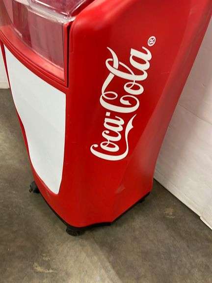 Gas station Coca Cola drink cooler on casters, 19"W x 16"D x 40"H ...