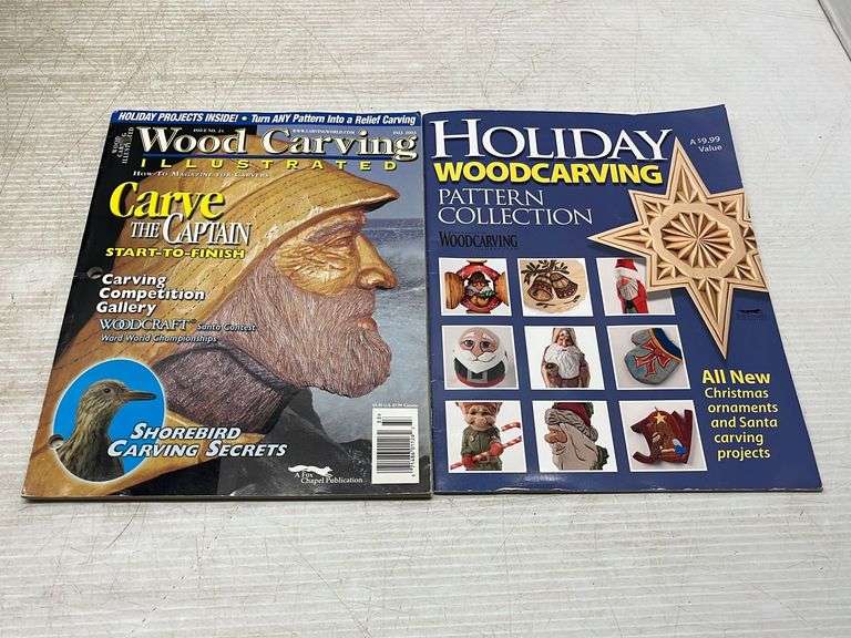 Wood Carving tools, supplies, wood carving, and magazines, includes ...