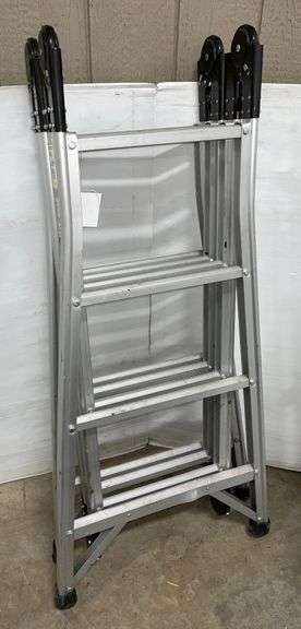 WestWay adjustable aluminum ladder, 16'6" Ladder, single ladder- 12 ...