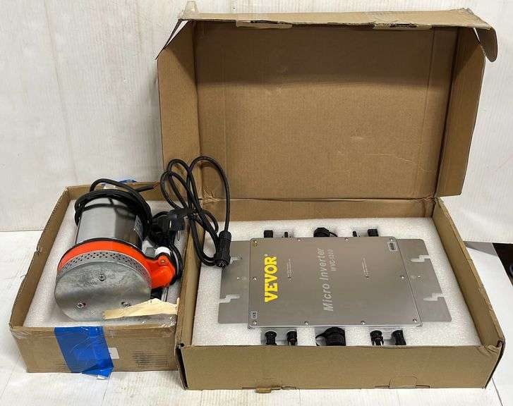 Vevor micro inverter, HVC-600; Vevor micro inverter, WVC-1200; DC Solar ...