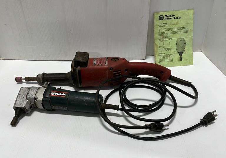 Metabo power nibbler and Milwaukee die-grinder, both work - Albrecht ...
