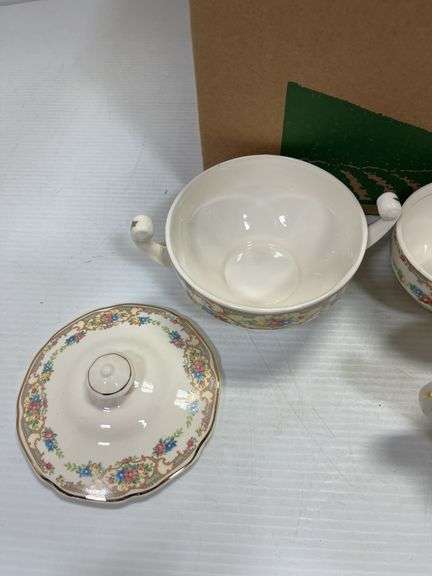 Vintage 1930s mildred mount clemens floral pattern ware, up to 12 3/4"W ...