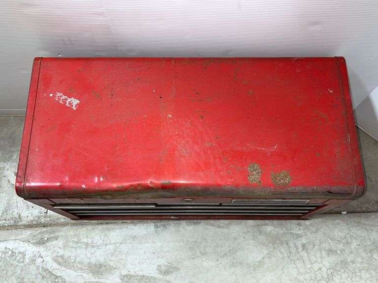 Bench top tool box, full of tools, locked, only one drawer opens, no ...