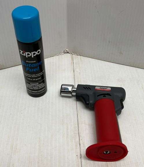 Zippo outdoor fire gas torch adjustable flame and heat with bottle of ...