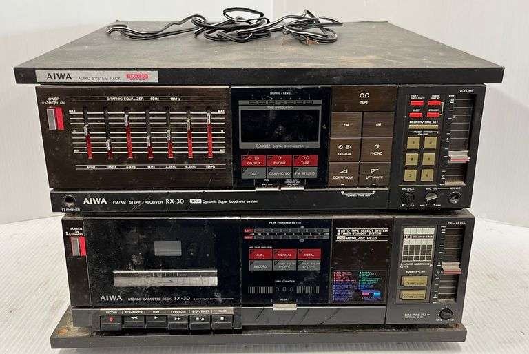 Aiwa stereo receiver RX-30, Aiwa FX-30, 14"W, needs cleaned - Albrecht ...