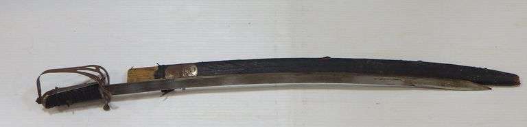 Old fashioned Indian machete, 35"L overall, heavy wear - Albrecht ...