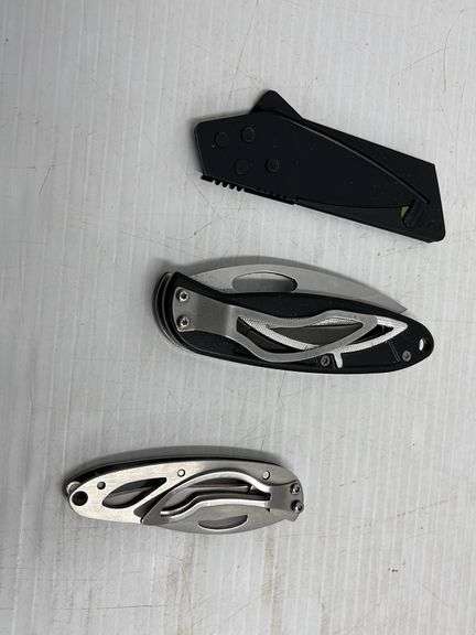 Knives, include: Sheffield, UAW 699 Saginaw, Forever Sharp, Koch Messer ...