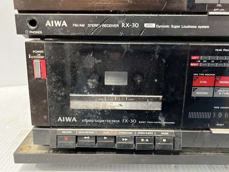 Aiwa stereo receiver RX-30, Aiwa FX-30, 14"W, needs cleaned - Albrecht ...