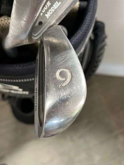 Men's left handed golf clubs and bag, includes set of Tour Model II ...