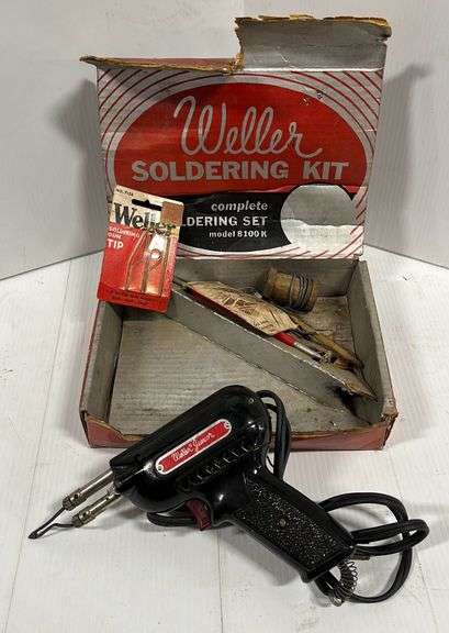 Weller soldering kit, complete set, Model No. 8100K, with extra tip ...